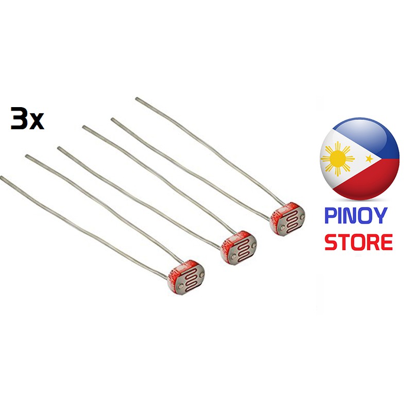 LDR 3pcs photoresistor Light Dependent Resistor GL5516 or GL5528 Light ...