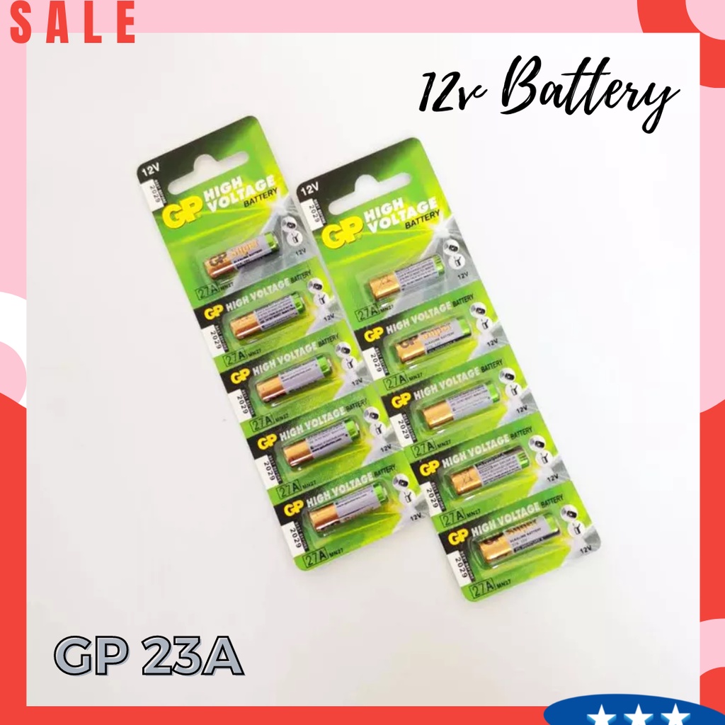 GP 23A 12V 5pcs High Voltage Battery Pack of 5 Strong High-volt ...