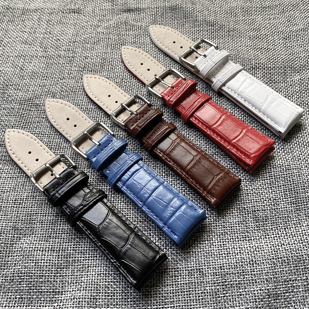 Universal Leather Watchbands 14/16/18/19/20/21/22/24 mm Pin buckle ...