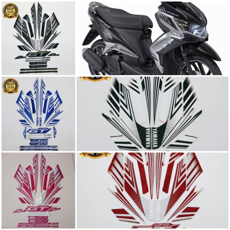 Yamaha xeon gt 125 2014 striping stickers, list of quality motorbike ...