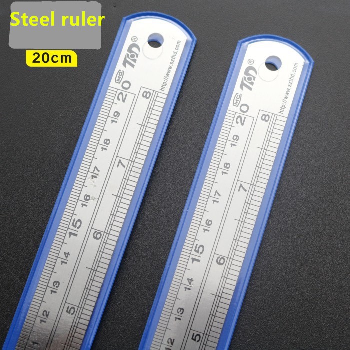 Stainless Steel Ruler, English and Metric | Shopee Philippines