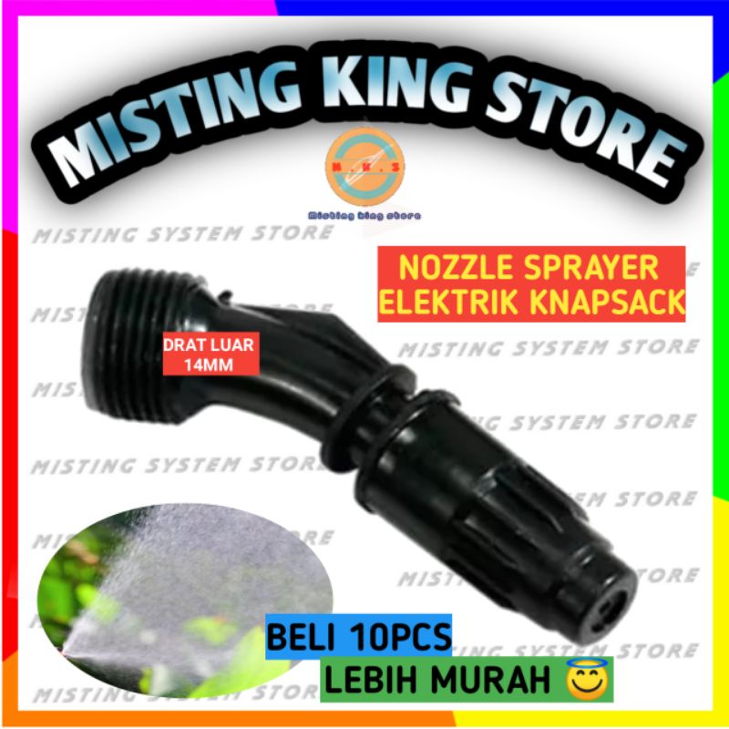 Electric SPRAYER NOZZLE KNAPSACK 1 Hole Garden Watering Tool Bent ...