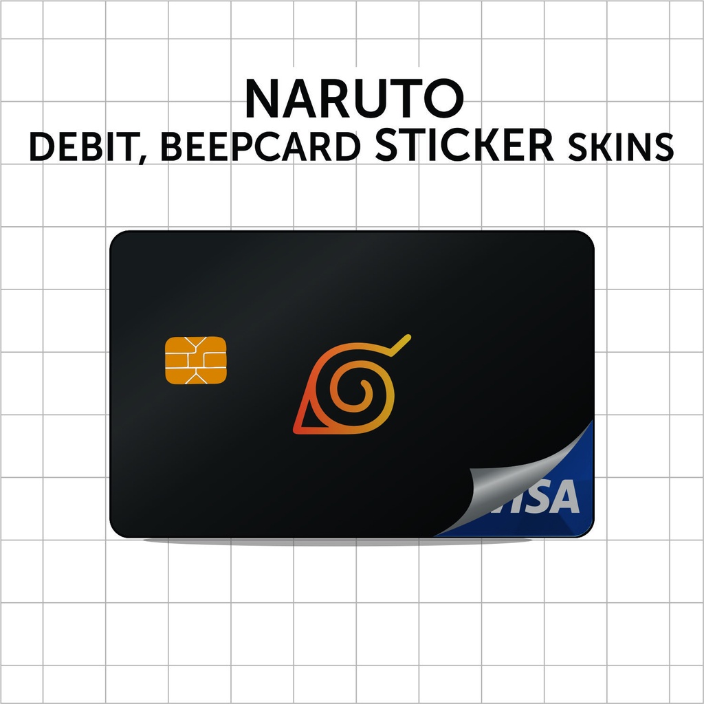 NARUTO ATM BEEP DEBIT BANK Card Skins STICKER | APS4JXW | Shopee ...