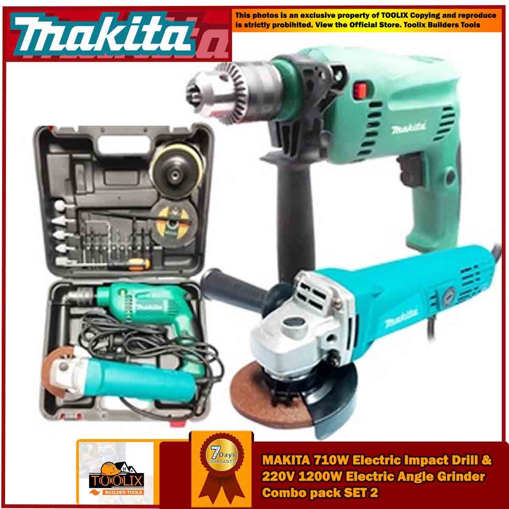 Makita Electric Drill Set Drill And Grinder And Drill Set Grinder ...