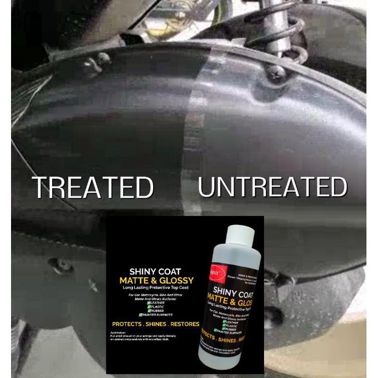 TOP COAT / ARMOR Matte & Glossy SHINY COAT 120ML FREE MICROFIBER ...