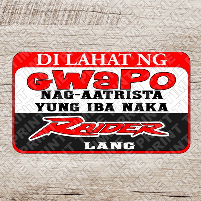 Babala Motor Decals Sticker 2"x3.5" (Glossy Vinyl Sticker / Waterproof ...