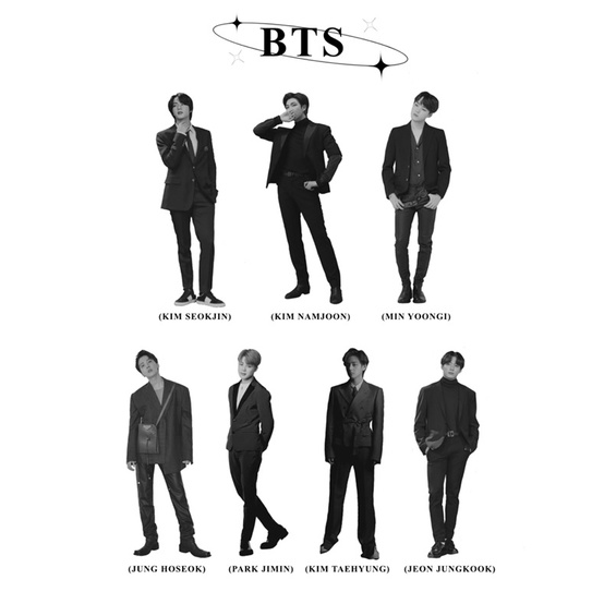 Bts POSTER ARTWORK size A4 & 4 x 6 inches | Shopee Philippines