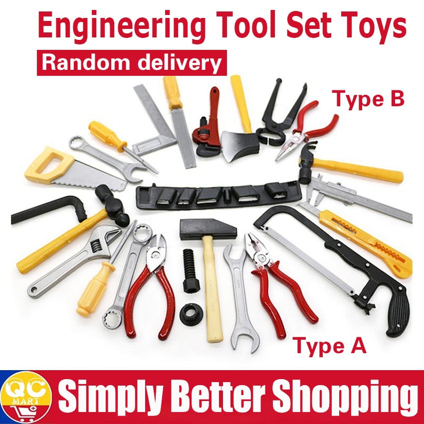 Kids Plastic Building Tool Set Educational Toys Learning Gifts ...