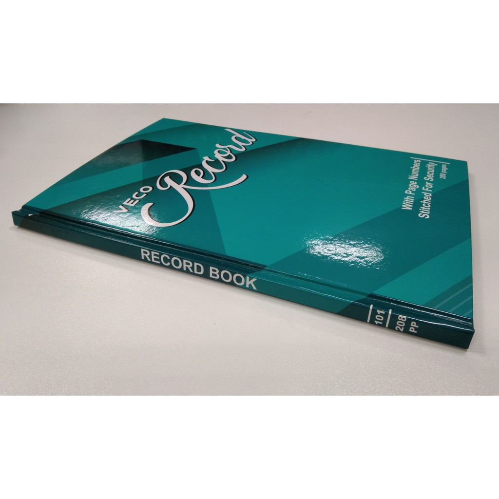 Veco 101 Record Book with page number and secure perfect binding 7 ...