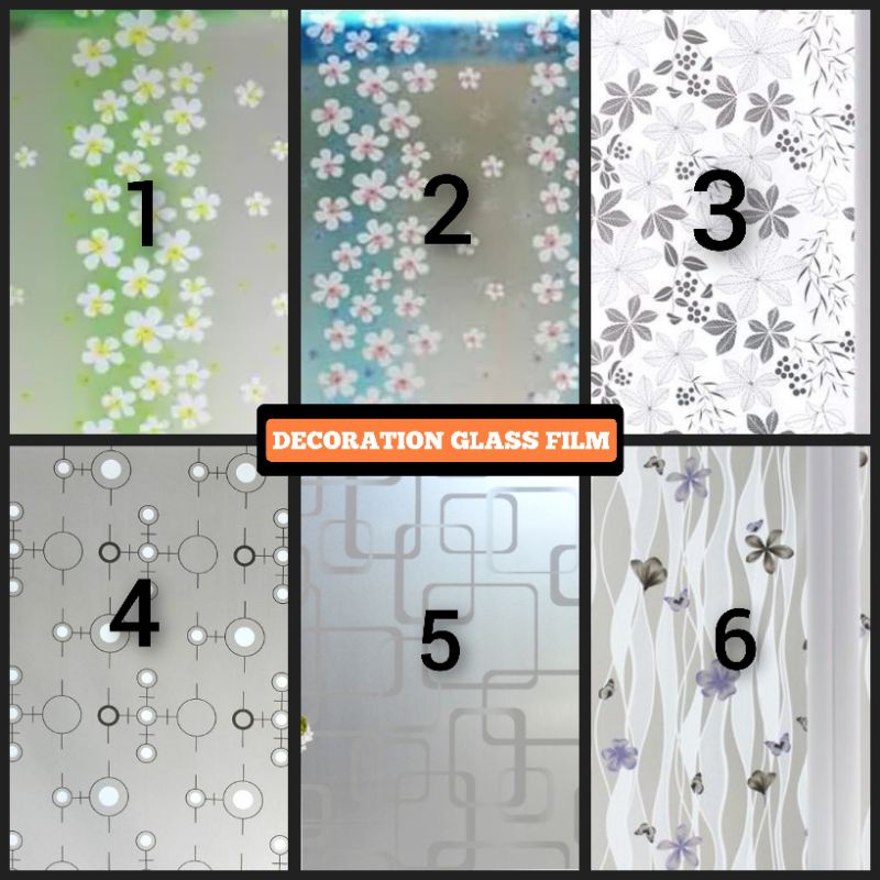 Sandblast Home Window Glass Sticker, Premium Motif, Not See Through ...