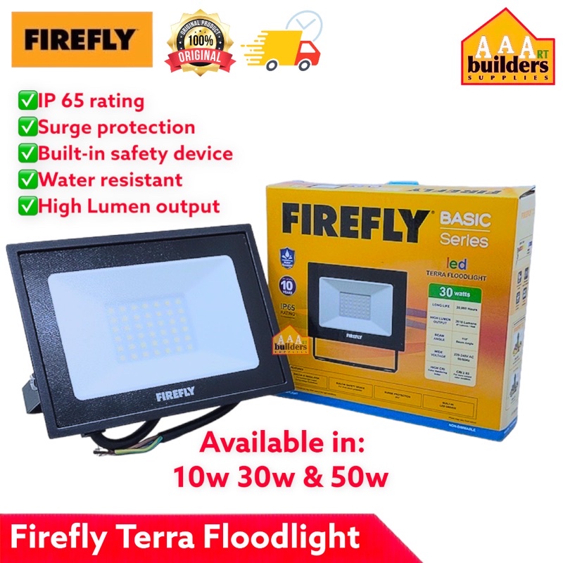 Firefly Terra Floodlight 50w 30w 10w IP65 | Shopee Philippines