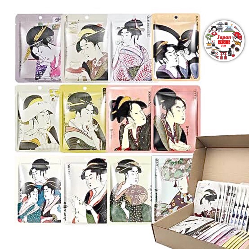 Mitomo Special Ukiyoe (Japan Series) Face Mask (1sheet) Made in Japan ...