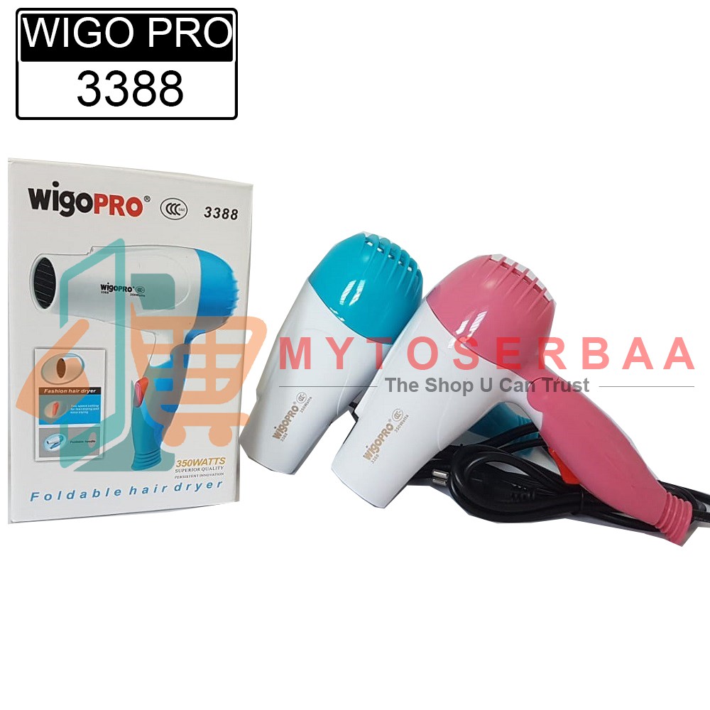 Wigo Pro - 3388 Wigo Pro Mini Hair Dryer 350W Hair Dryer/ | Shopee ...