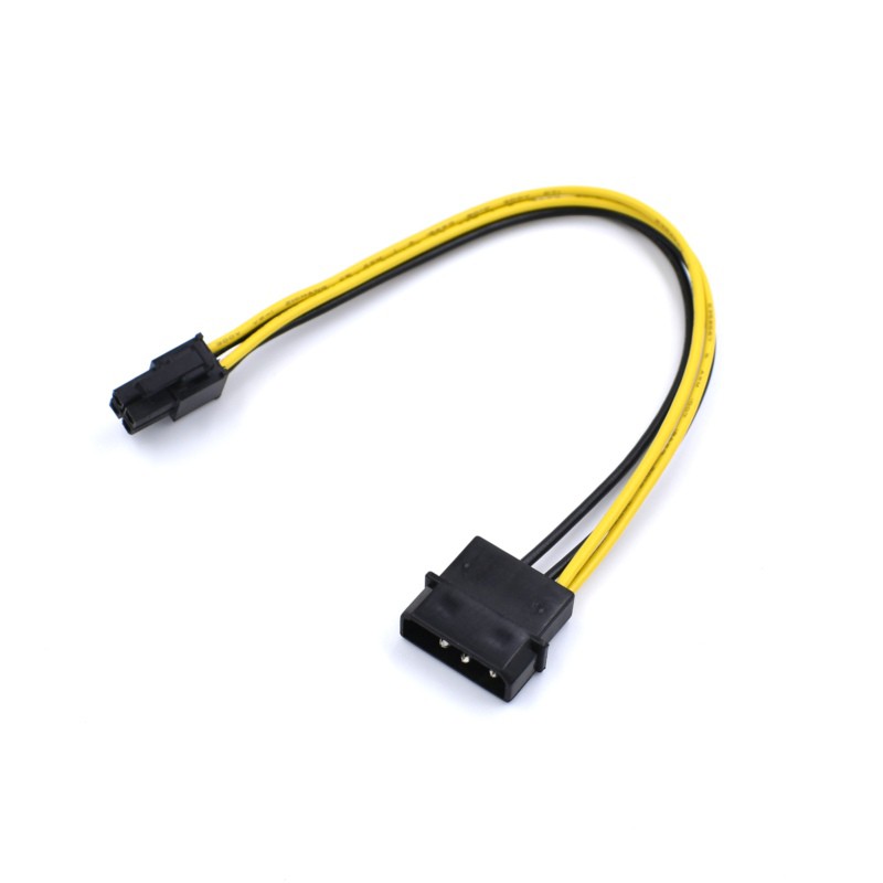 4 Pin IDE Molex To Motherboard 4-Pin P4 CPU Power Adapter Cable ...