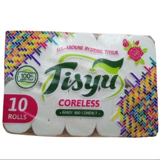 Tisyu Coreless Compact Tissue Paper 10's 30g | Shopee Philippines