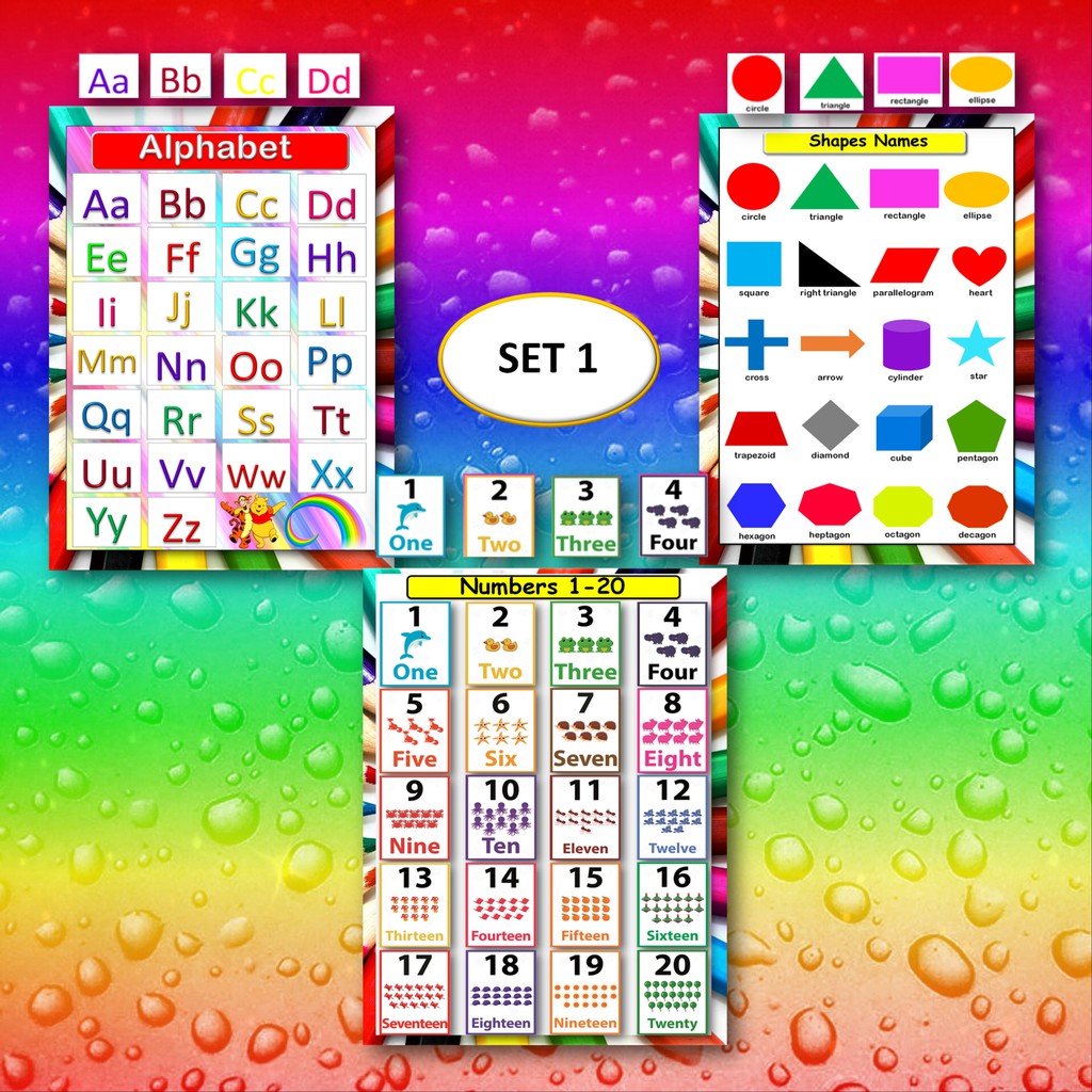 Shapes, Alphabet and Numbers activity for toddler with velcro dots ...