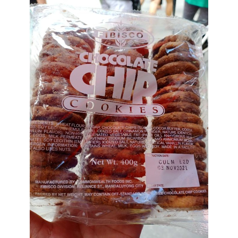 FIBISCO Chocolate Chip Cookies | Shopee Philippines