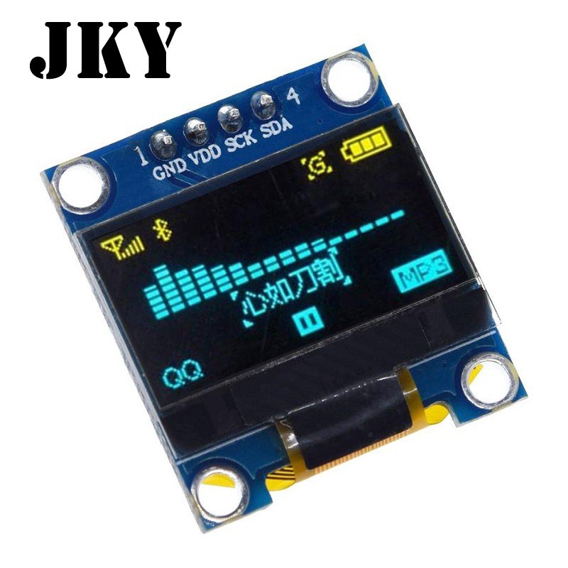 White Colored Display Module IIC 0.96 inch OLED IIC 128X64 I2C SSD1306 ...
