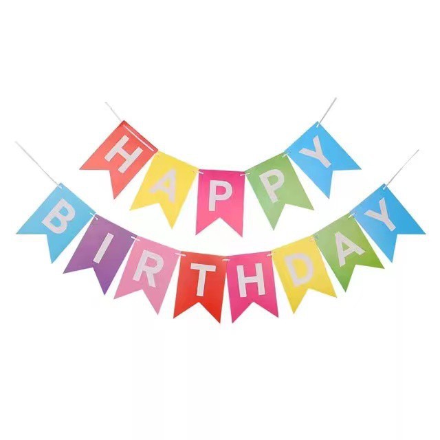 5 Meters Letter Happy Birthday Bunting Banner String Flags Baby ...