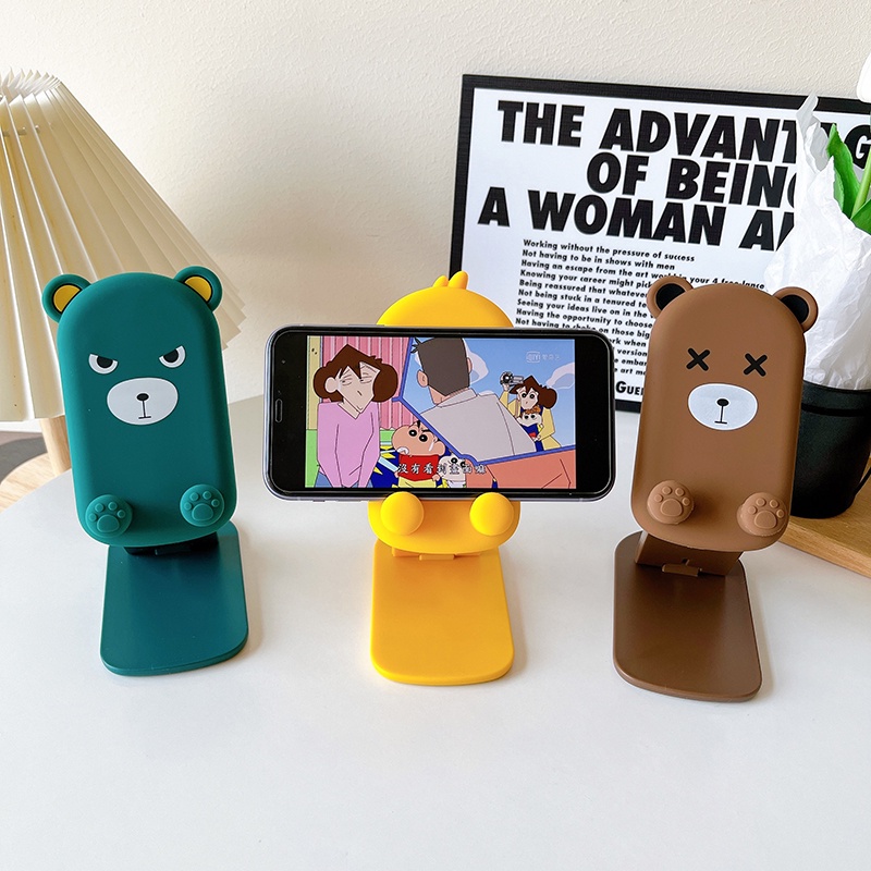 Cute Cartoon Cell Phone Holder Foldable Adjustable Phone Stand Portable ...