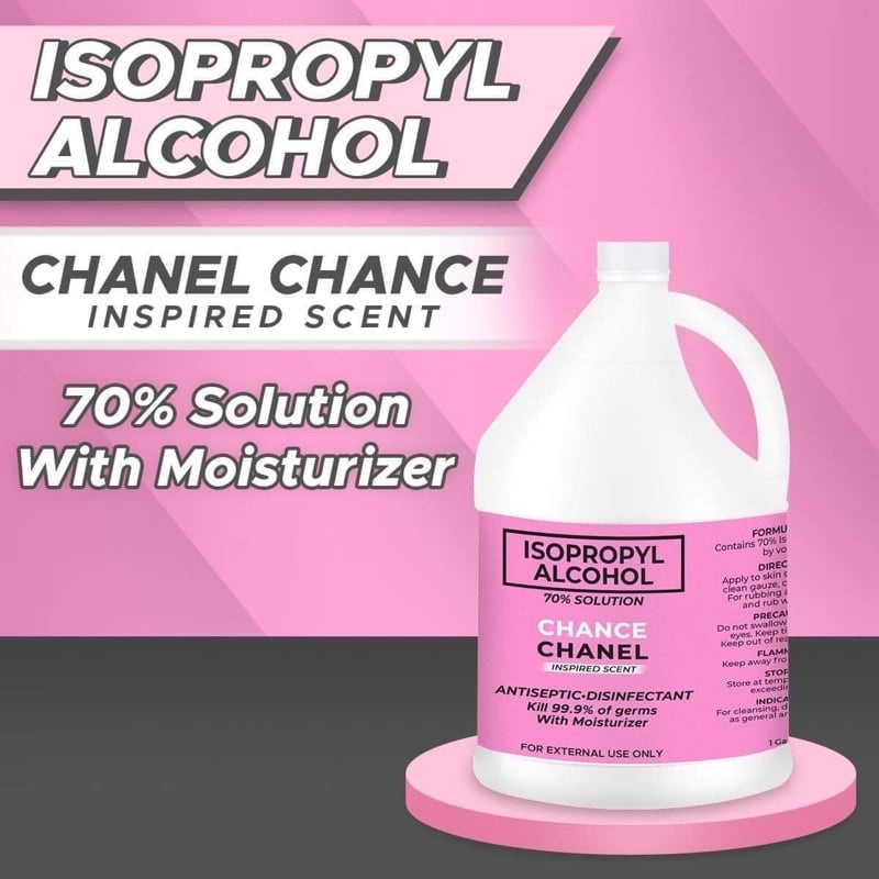Chance Chanel 1Gallon 70% Isopropyl Alcohol with moisturizer | Shopee ...
