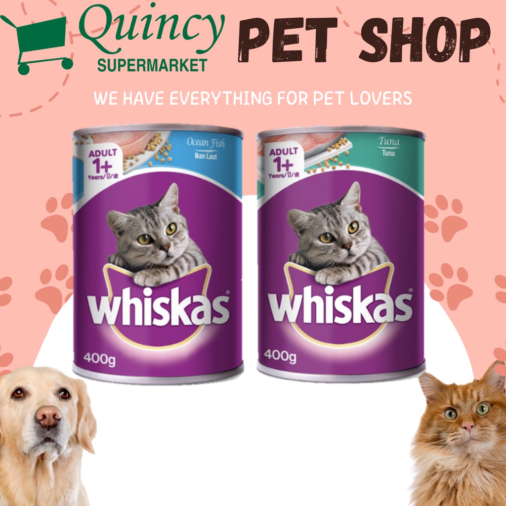 WHISKAS Pocket Tuna/ Ocean Fish Cat Food in Can 400g | Shopee Philippines