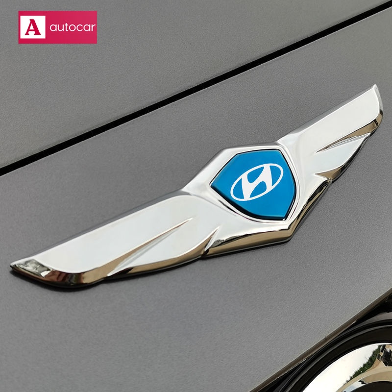 For Hyundai Genesis Car Front Hood Ornaments Bonnet Metal Decoration ...