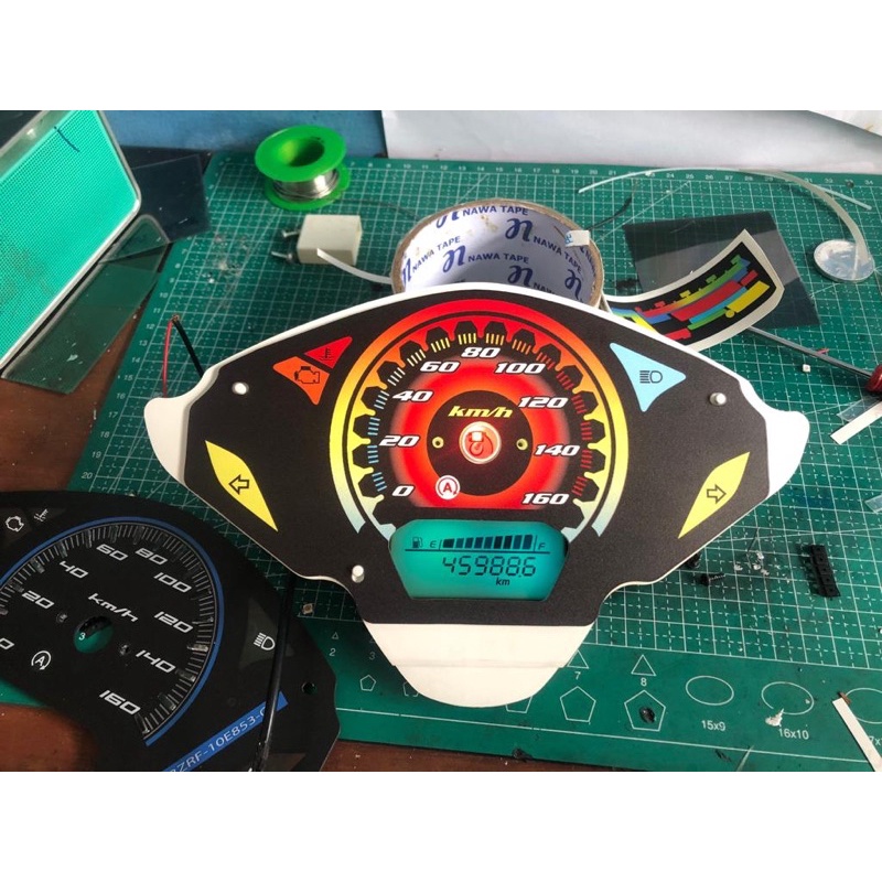 Custom vario 125 old kzr speedometer panel Board cbs kzr Bulb | Shopee ...