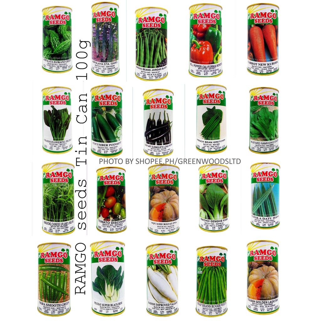 Ramgo Seeds Tin Can 100g GW_S3 | Shopee Philippines