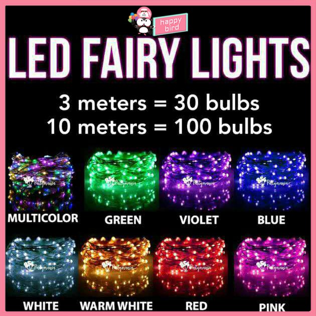 (Happy Bird) 3m LED Fairy Light Battery Operated party decor partyneeds ...