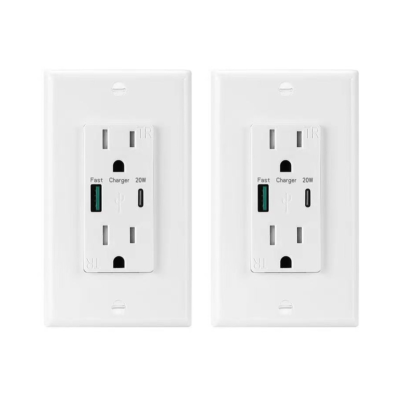 5.3A Board Wall Socket Outlet Receptacle Intelligent Electrical 20W PD ...