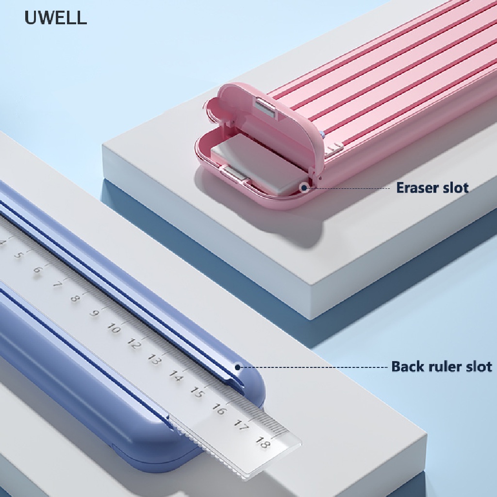 [UWELL] Pencil Case Set Ruler Pencil Eraser 4 Piece School Supplies ...