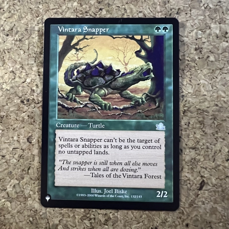 VINTARA SNAPPER | TURTLE | THE LIST | GREEN | MTG MAGIC THE GATHERING ...