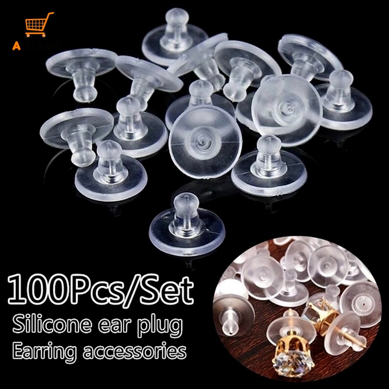 1000 Pcs/Pack Prevent Allergy Soft Silicone Earring Plug/ Rubber Ear ...