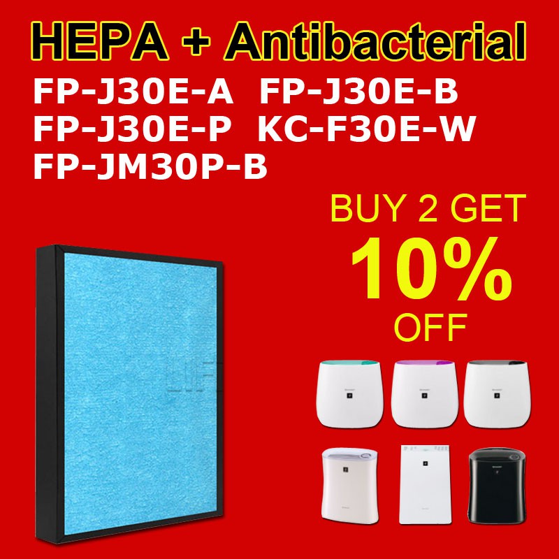 Replacment FZ-F30HFE air purifier filter Sharp FP-J30E-A FP-J30E-B FP-J30E-P KC-F30E-W FPJM30LB ...