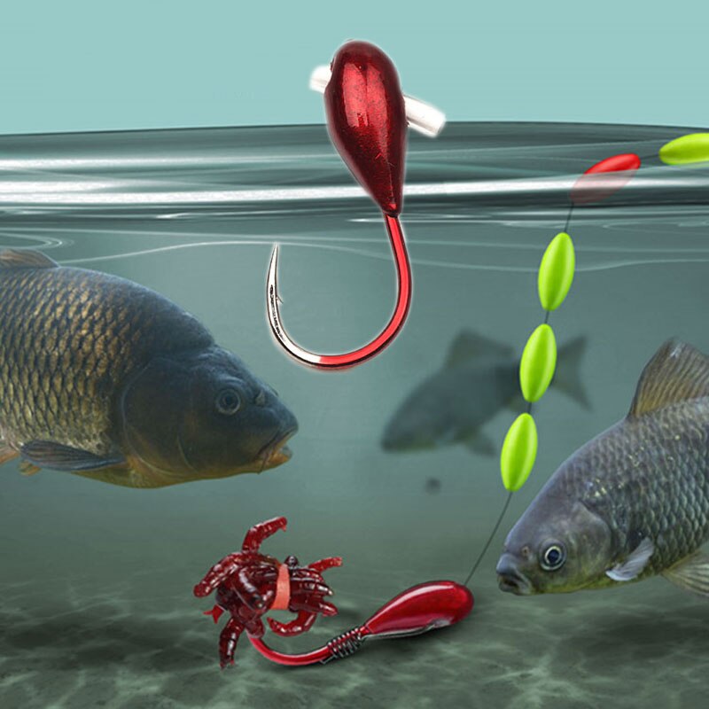 Rompin Ice Lake Fishing Overturned Hook 45 Degree Incline Hole Through ...