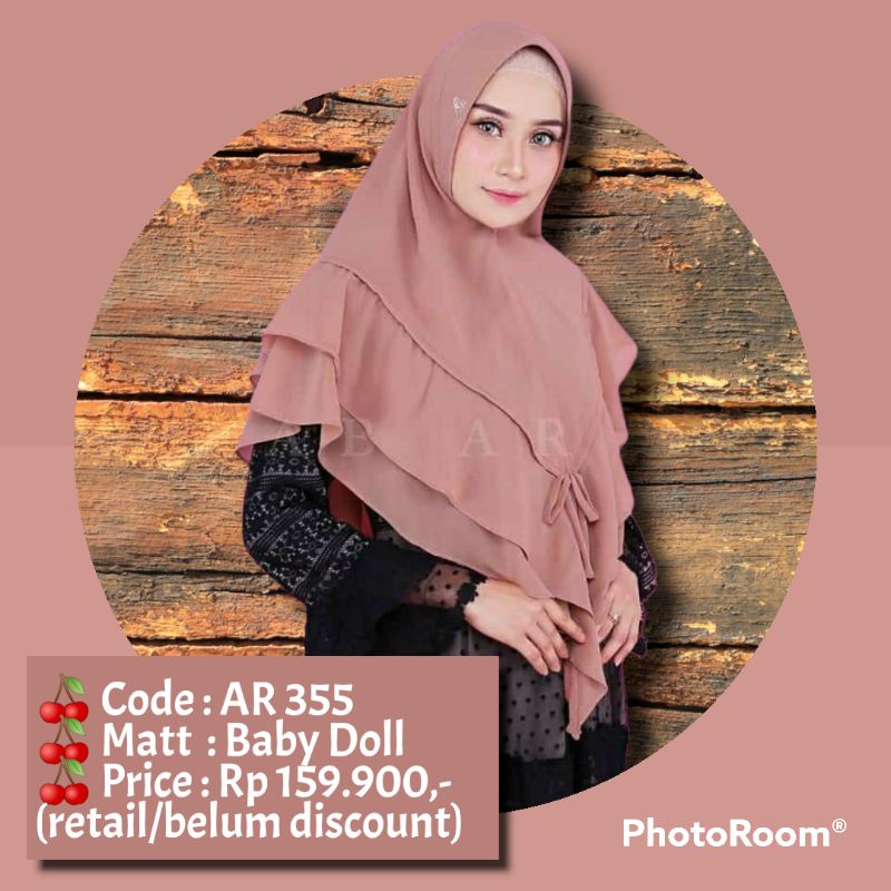 Hijab ARRAFI AR 355 - baby doll hijab | Shopee Philippines