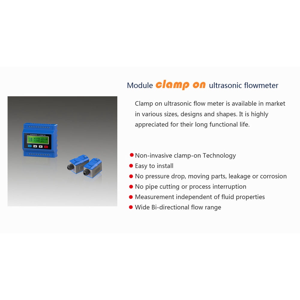 TUF-2000M DN15 N50 DN80 DN300 Digital Ultrasonic Flowmeter Module ...