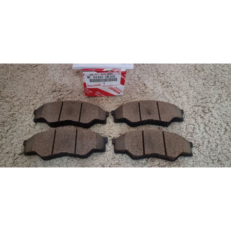 TOYOTA Brake Pad Front Innova Hilux (1Set) SKU: 04465-0K160 | Shopee ...