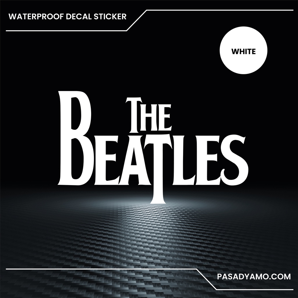The Beatles Logo Decal Sticker for Cars Motorcycles Helmets Laptops ...