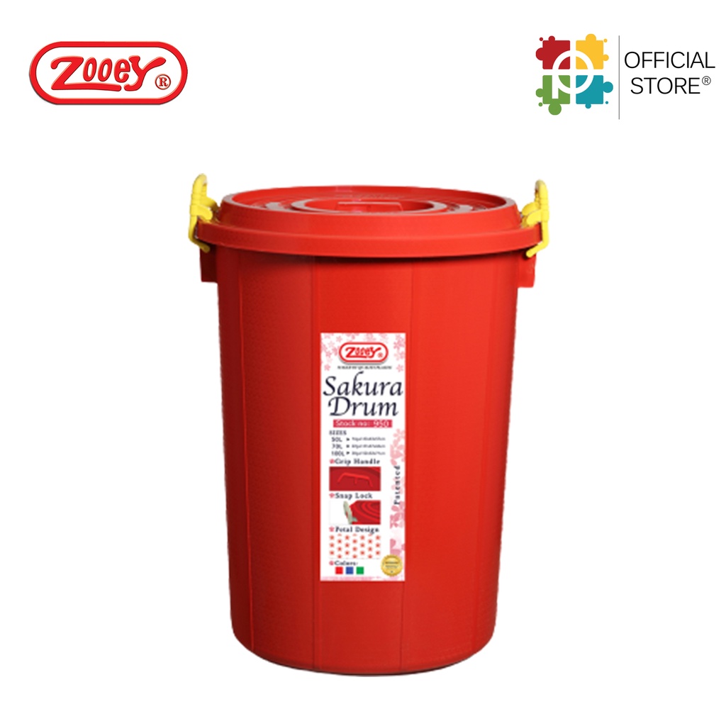 Zooey Sakura Drum/Water Container 50L Small Stock No. 950-S | Shopee Philippines