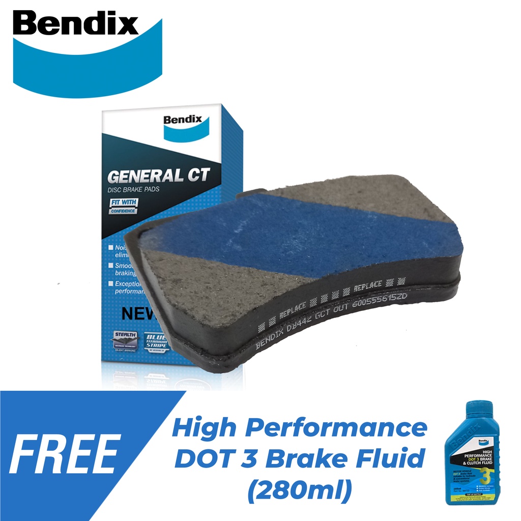 Bendix Brake Pads GCT DB442 Front Set for Kia Pride 1990-1999 | Shopee Philippines