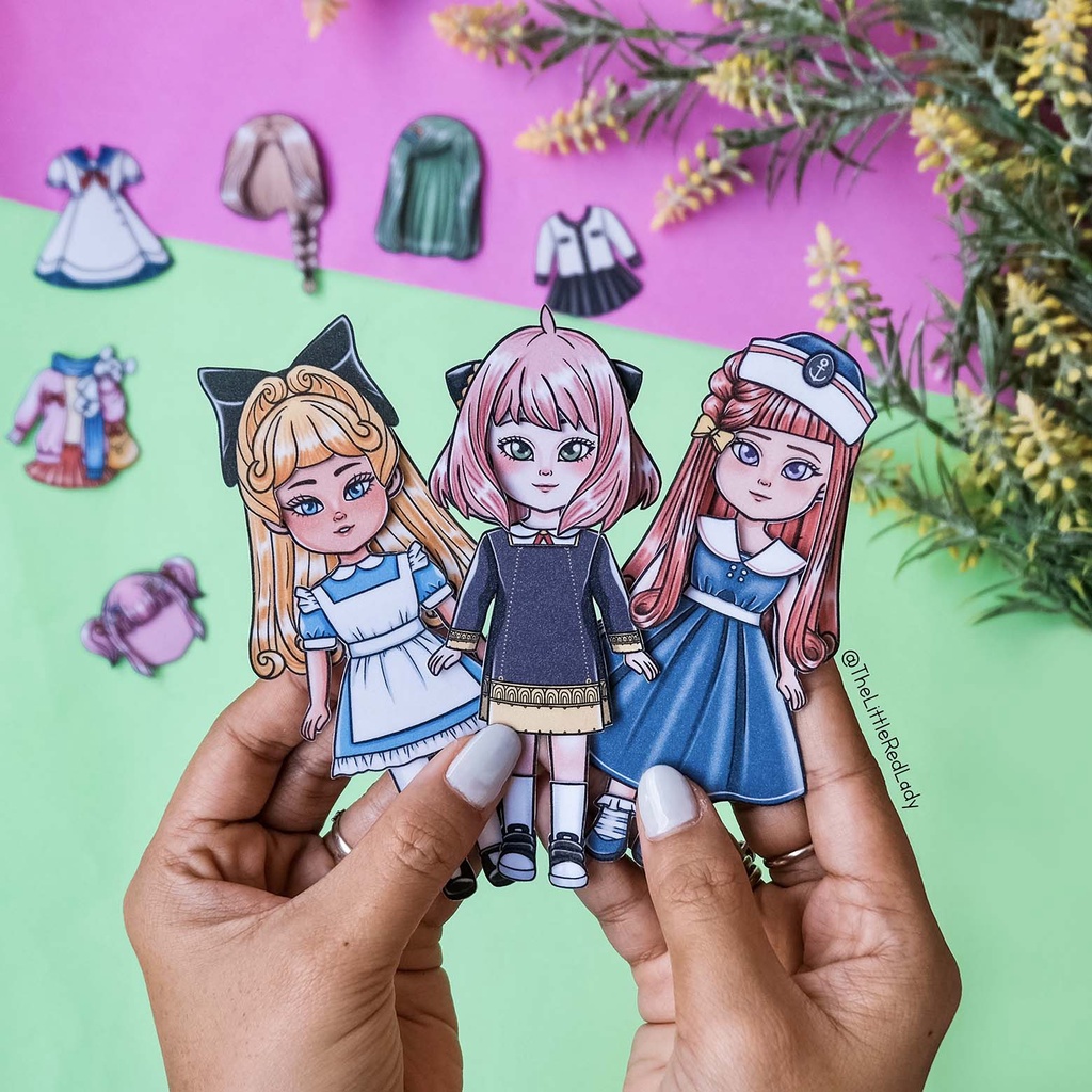 Littleredlady - "LITTLE Doll" series Glitter Premium (bepean, Paper ...