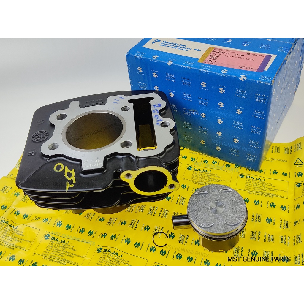 Cylinder Block Complete Kit (Black) Rouser 135 Bajaj Genuine Parts ...