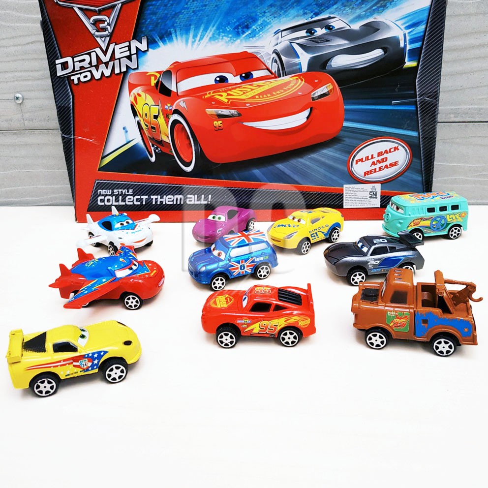 Car Cars Race 3 10in1 Lightning Mcqueen Mini Airplane Model Diecast Car ...