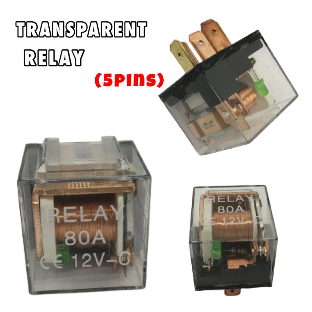 COS (3438) 5 Pins Automotive Transparent Relay 12V 30A (Good Quality ...