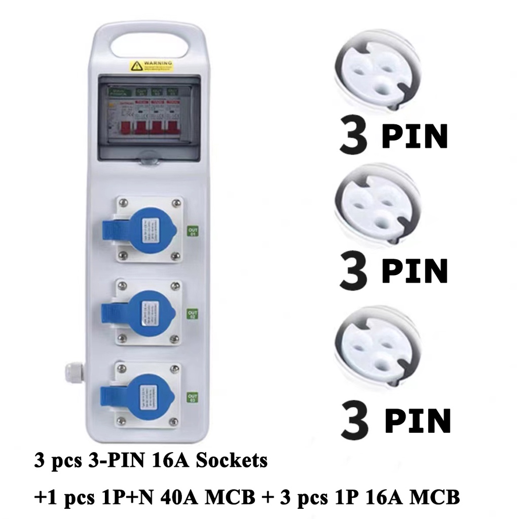 Outdoor waterproof socket box, portable mobile switch distribution box ...