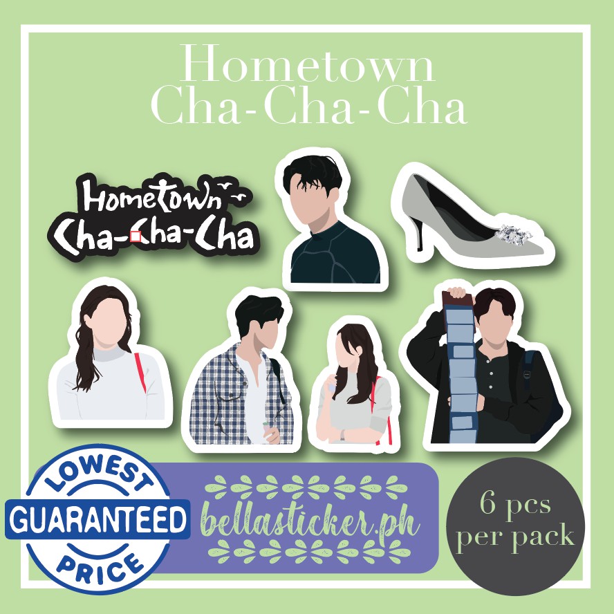 *WATERPROOF LAMINATED* HOMETOWN CHA CHA STICKER PACK kim seon ho min Du ...