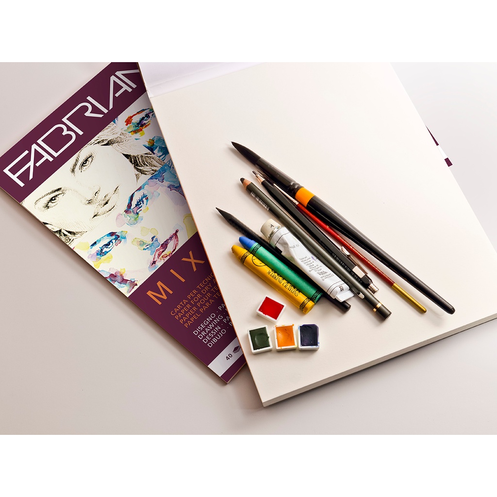 9x12 Fabriano Mixed Media Artist Paper 160 GSM (5 sheets) | Shopee ...