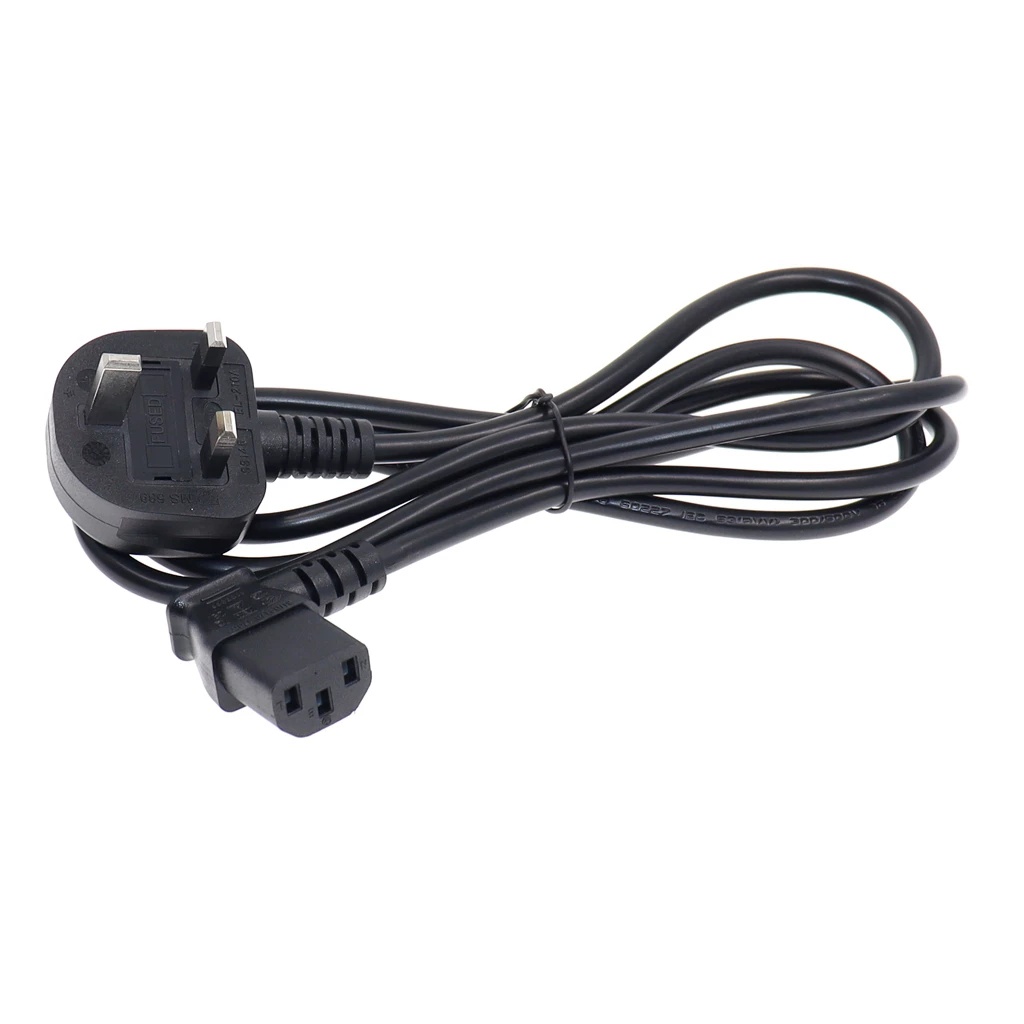 UK Power cord 1.8M IEC C13 to British 3 pins plug Extension Power Cable ...